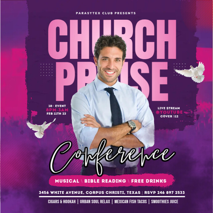 Church Praise Conference Template | PosterMyWall