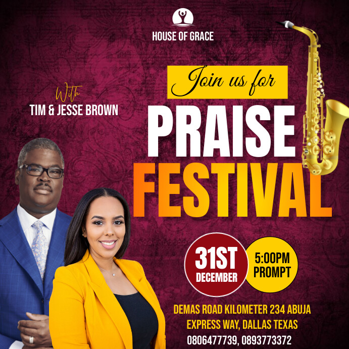 Plantilla de Church praise | PosterMyWall