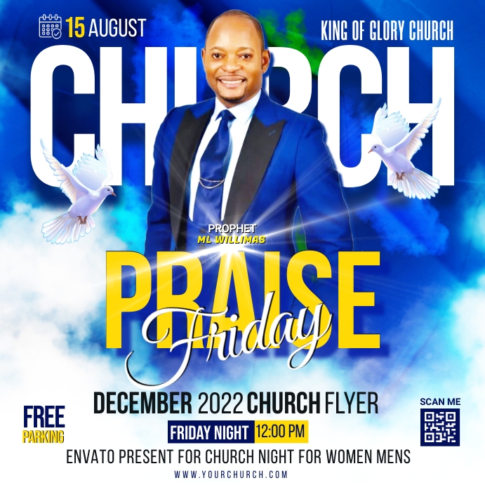 Church Praise services flyer Template | PosterMyWall