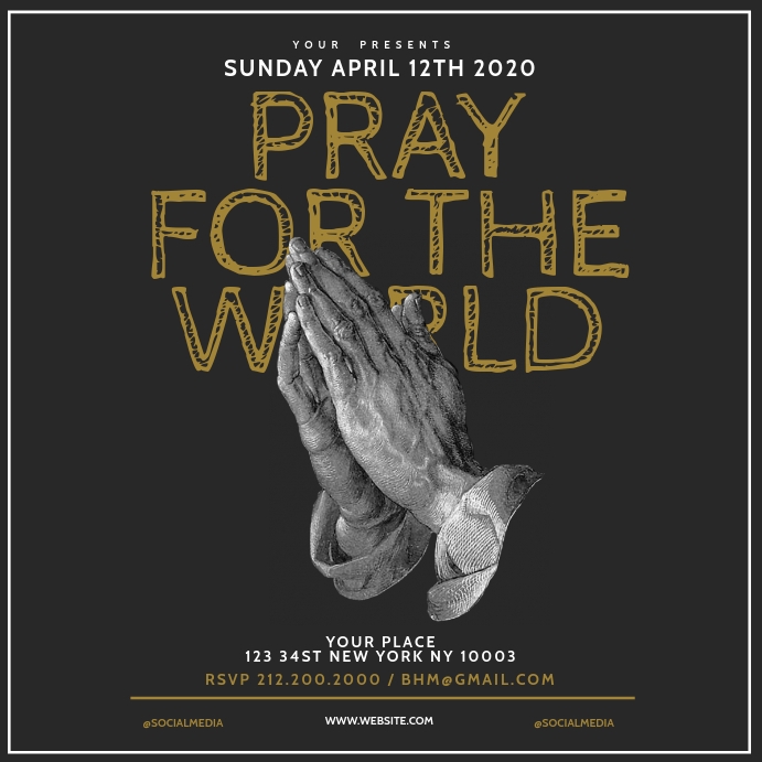 Copy of Church Pray Flyer Templates | PosterMyWall