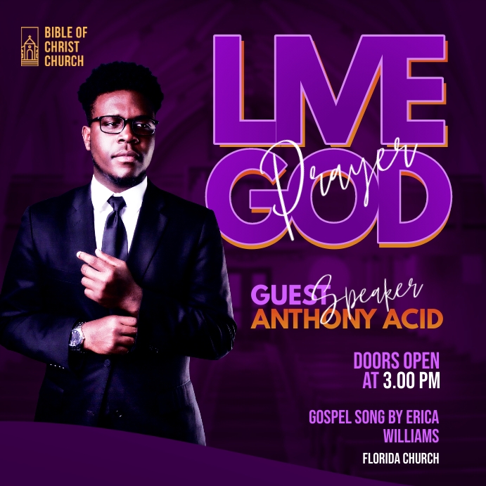 Church prayer ad Template | PosterMyWall