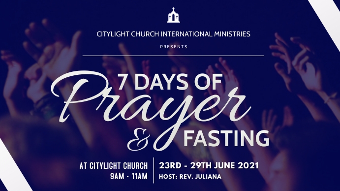 church prayer and fasting flyer Template | PosterMyWall