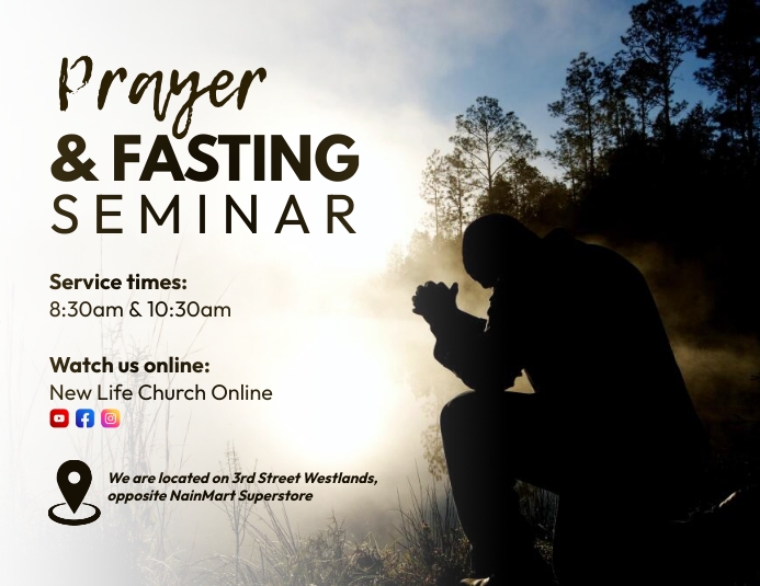 Church Prayer and fasting flyer Template | PosterMyWall