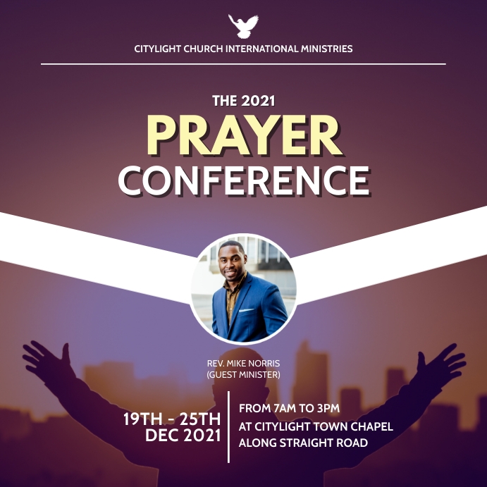 Copy of church prayer conference | PosterMyWall