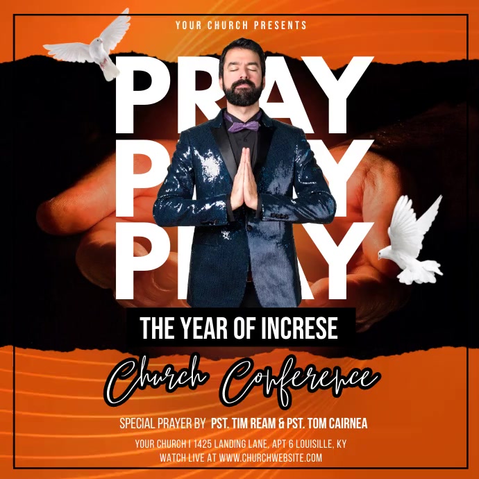 church prayer conference Template | PosterMyWall