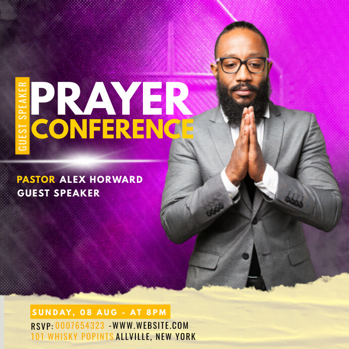 CHURCH PRAYER CONFERENCE Template | PosterMyWall