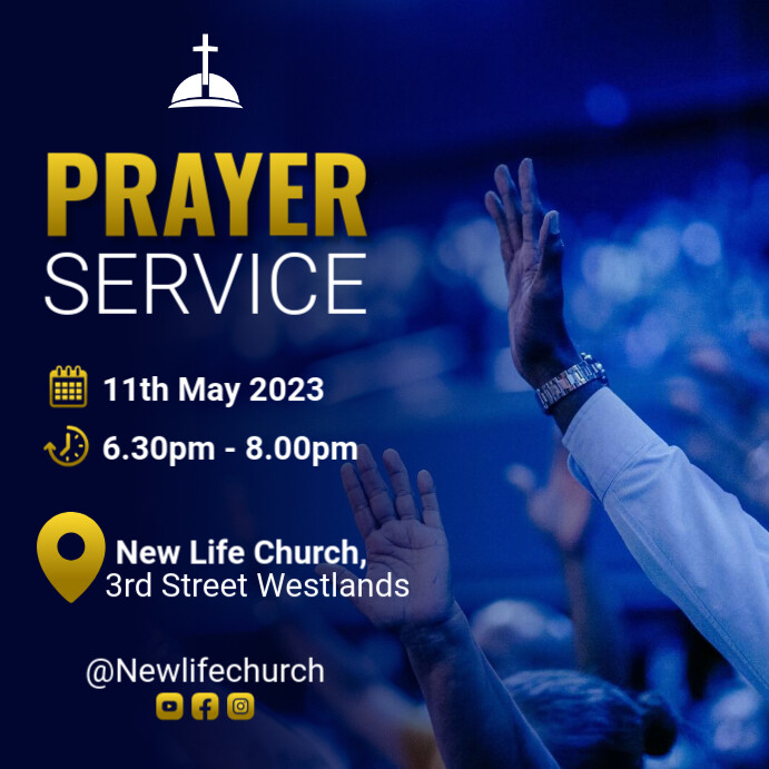 church prayer event flyers Template | PosterMyWall