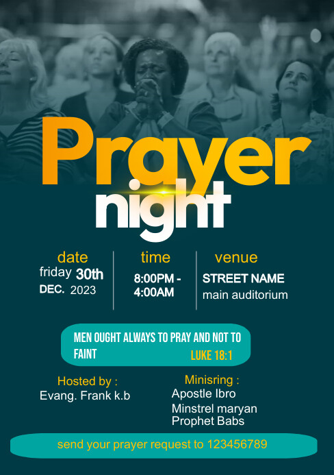 church prayer flyer Template | PosterMyWall