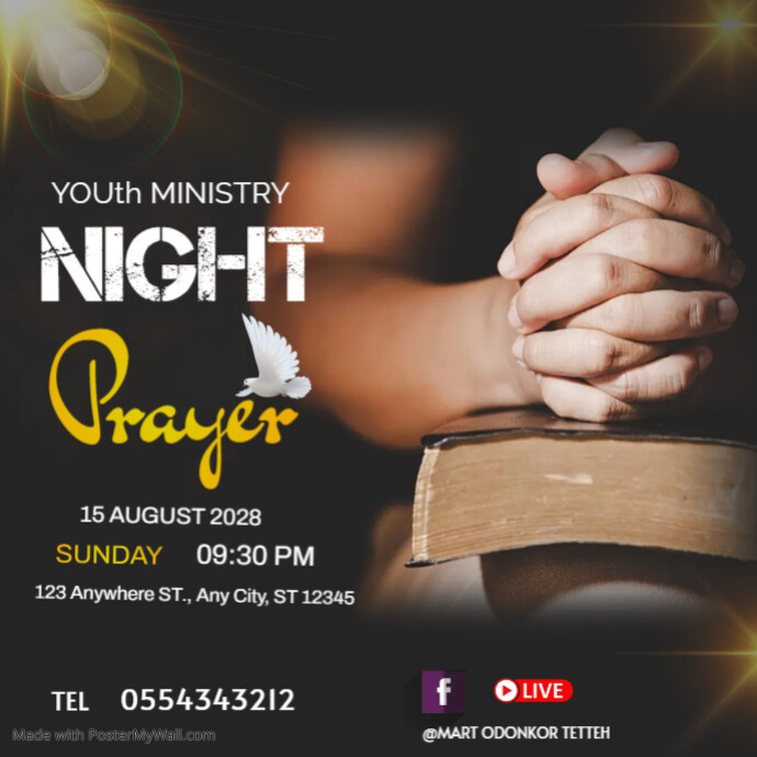 Church Prayer Flyer Template | PosterMyWall