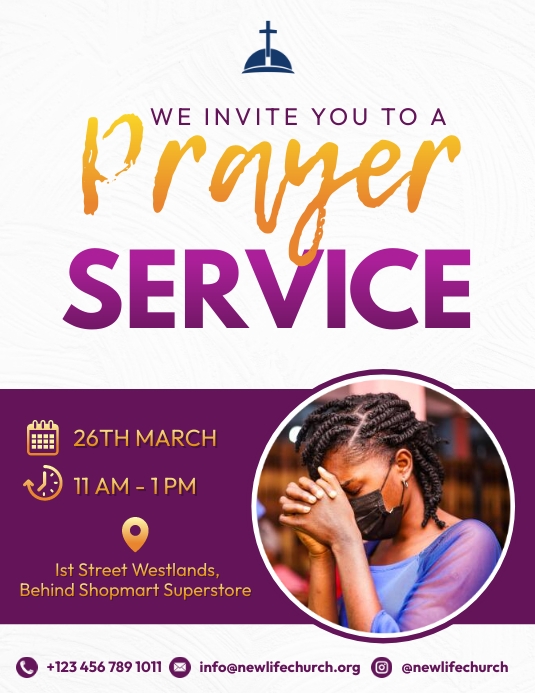 Church Prayer flyers Template | PosterMyWall