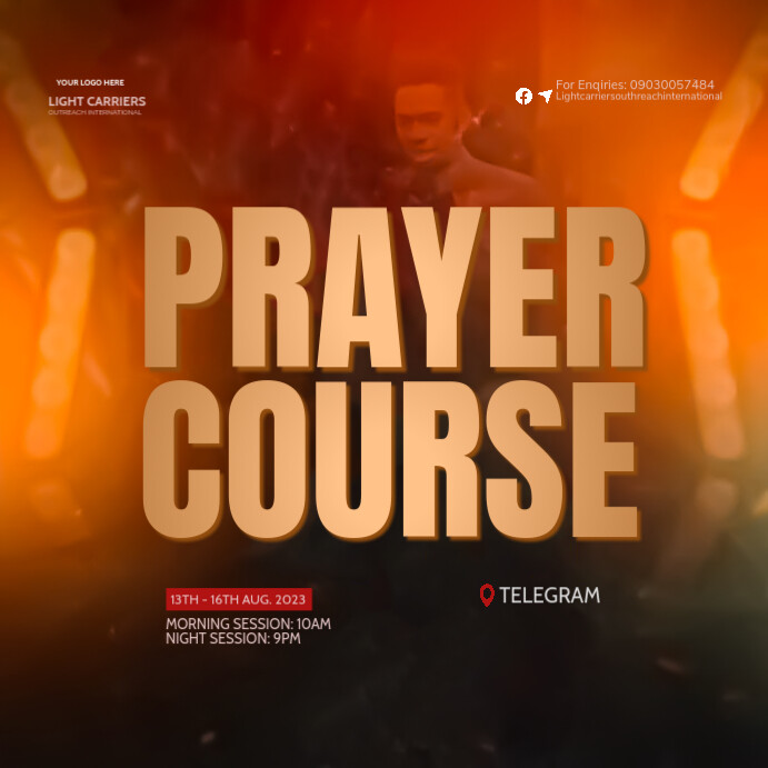 Church Prayer Invitation Flyer Course Templat | PosterMyWall