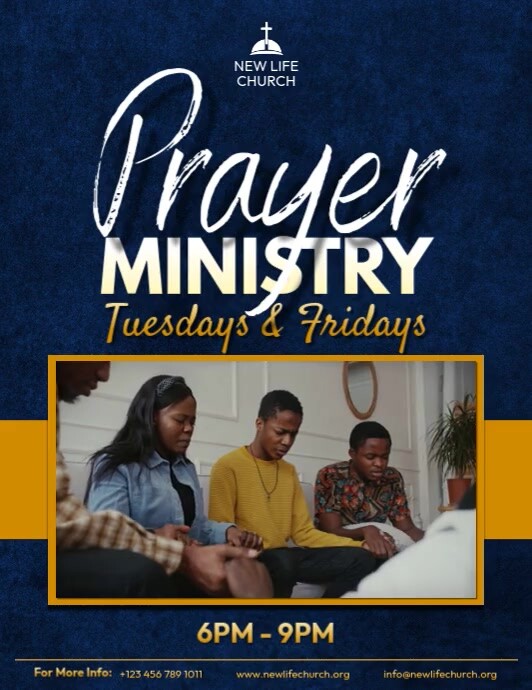 Church Prayer Ministry poster Template | PosterMyWall