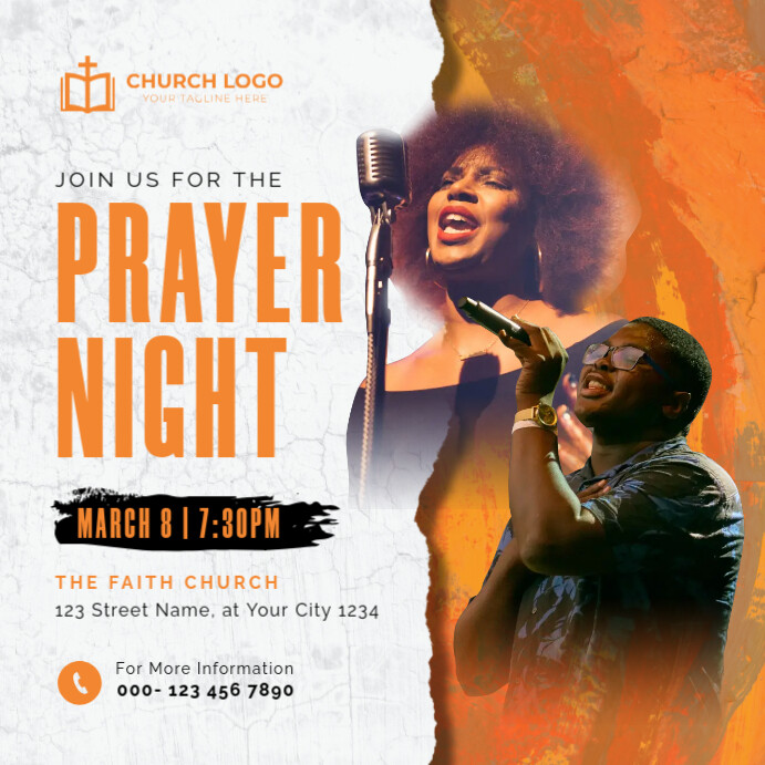 Copy of Church Prayer Night Service | PosterMyWall