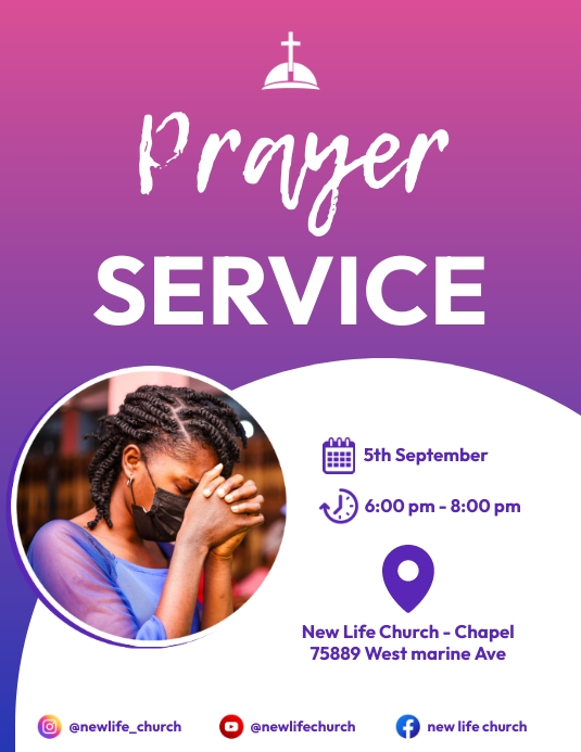 Church prayer poster design Templat | PosterMyWall