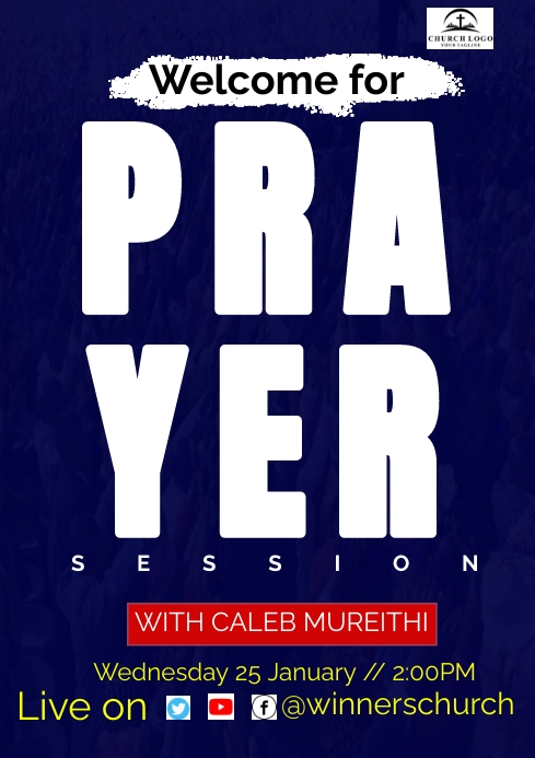 Church Prayer Poster Template | PosterMyWall