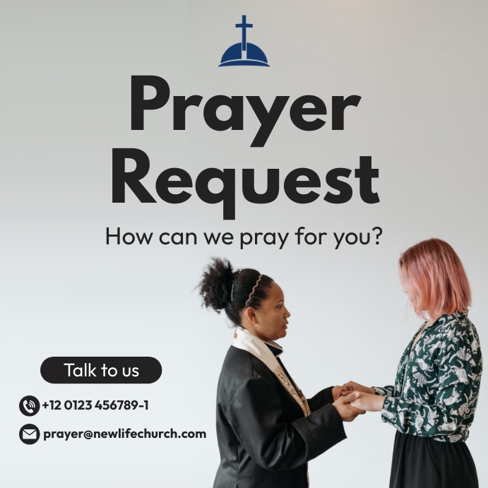 church prayer request line Template | PosterMyWall