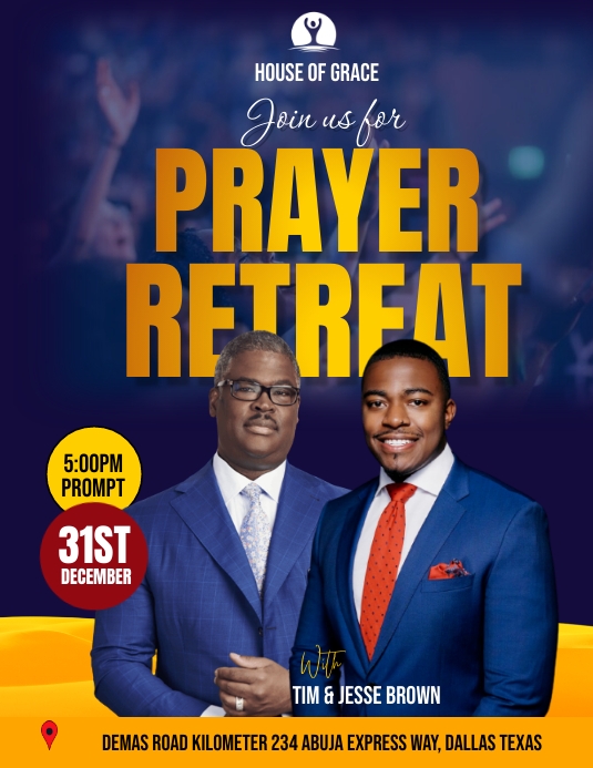 church prayer retreat Template | PosterMyWall