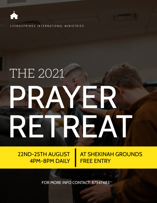 Church Prayer retreat Template | PosterMyWall
