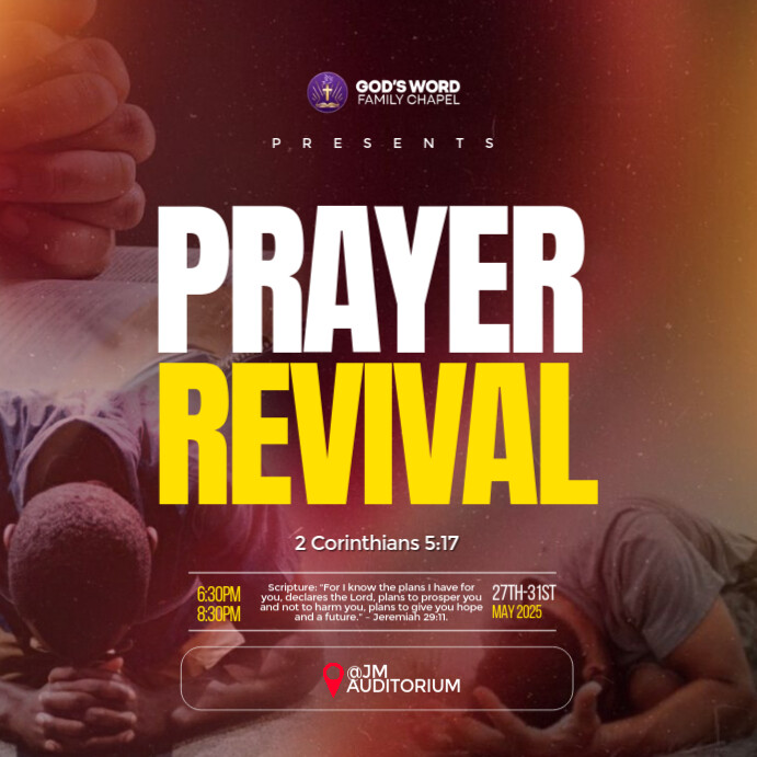 Copy of Church Prayer/Revival | PosterMyWall