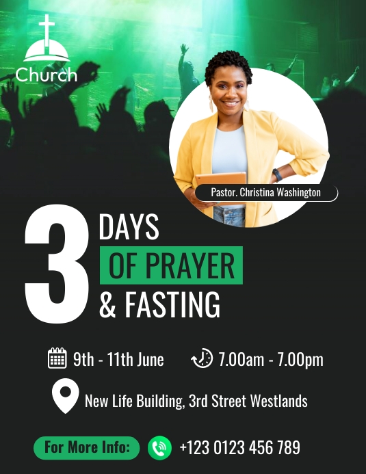 church prayer service Templat | PosterMyWall