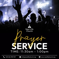 Church Prayer Service Flyer Design Template | PosterMyWall