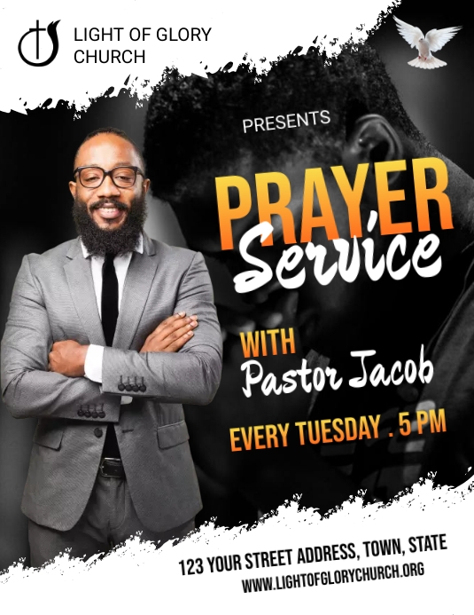 CHURCH PRAYER SERVICE POSTER Template | PosterMyWall