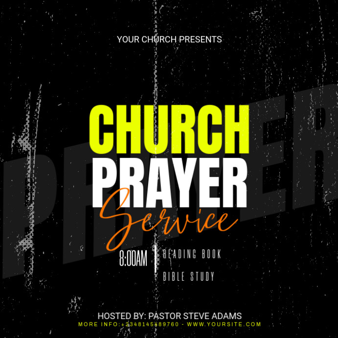 Copy of Church prayer template | PosterMyWall