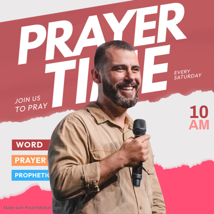 Church prayer time Template | PosterMyWall