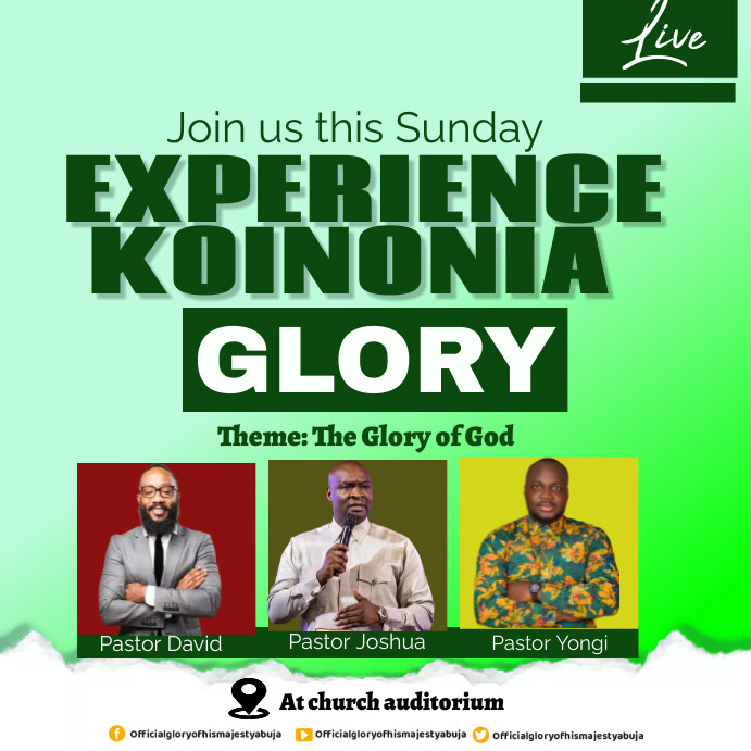 church program crusade flyer design Template | PosterMyWall