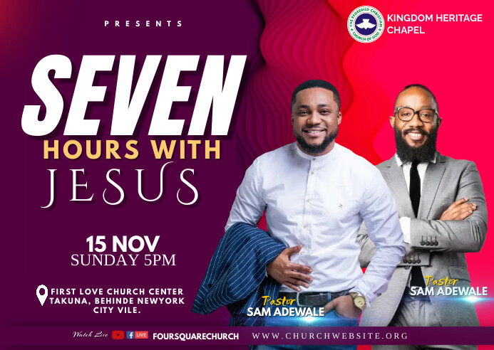 CHURCH PROGRAM Template | PosterMyWall