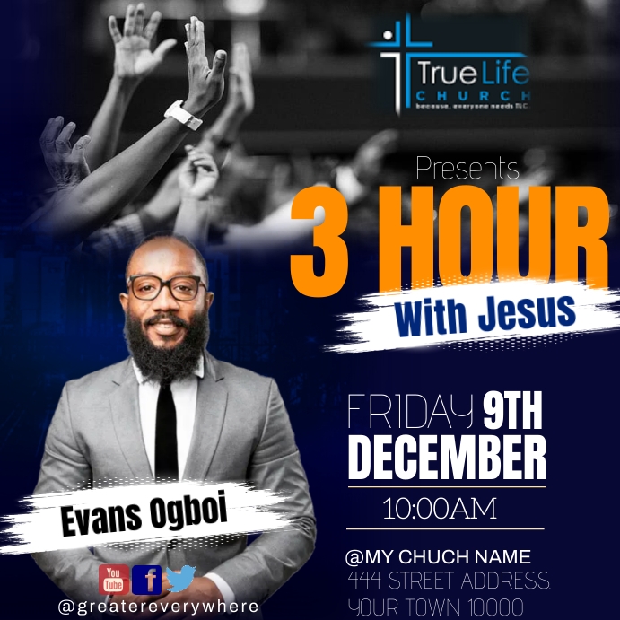 Plantilla de church program | PosterMyWall