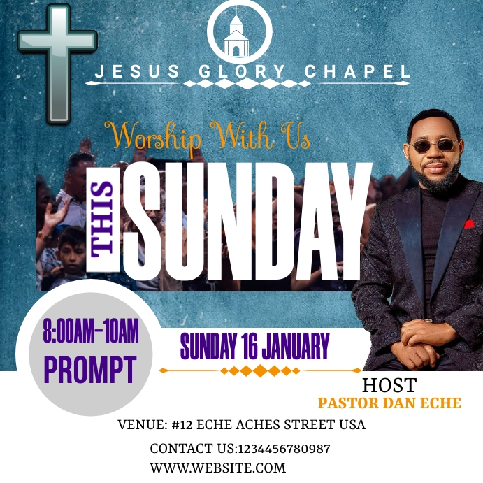 Church program Flyer Templat | PosterMyWall