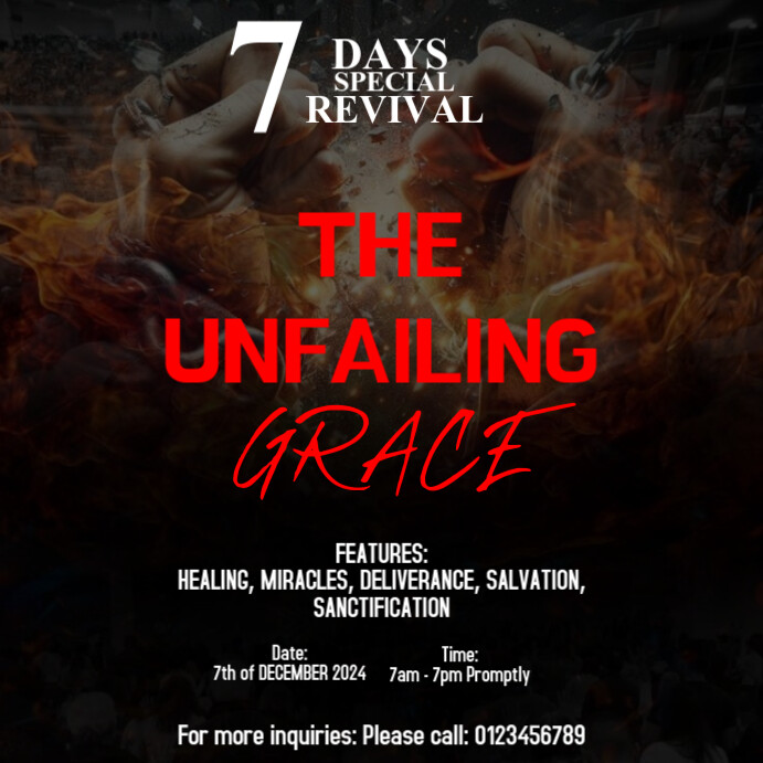 Church Program Invitation Flyer Design เทมเพลต | PosterMyWall