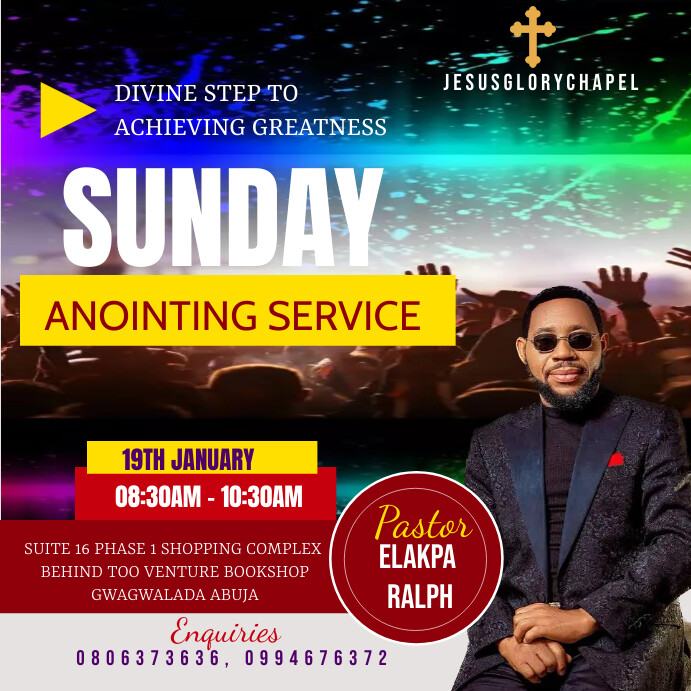 Modèle church program poster flyers Revival meeting | PosterMyWall