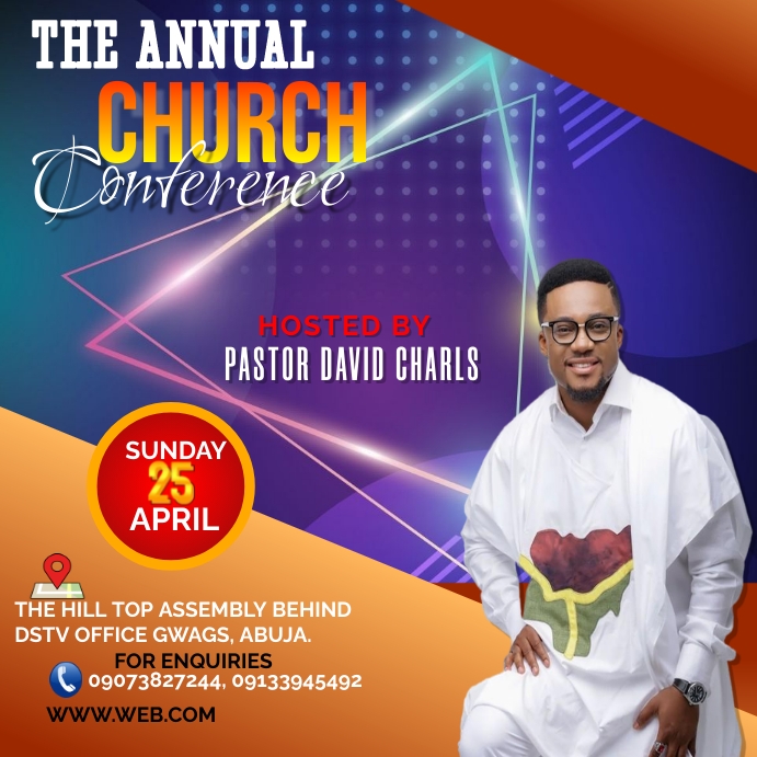 Church programme Template | PosterMyWall