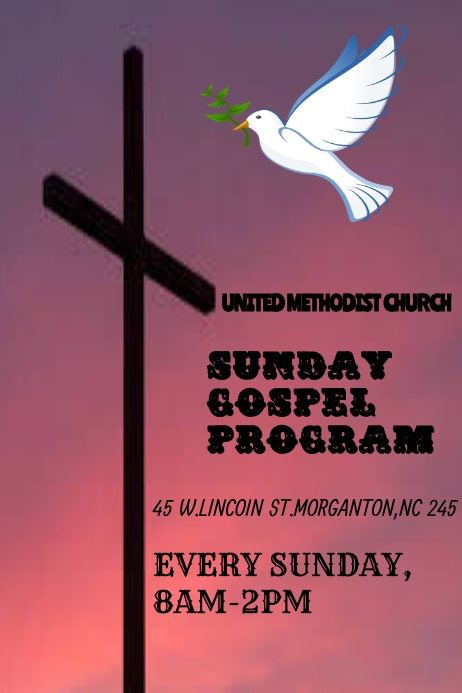 church programme Template | PosterMyWall