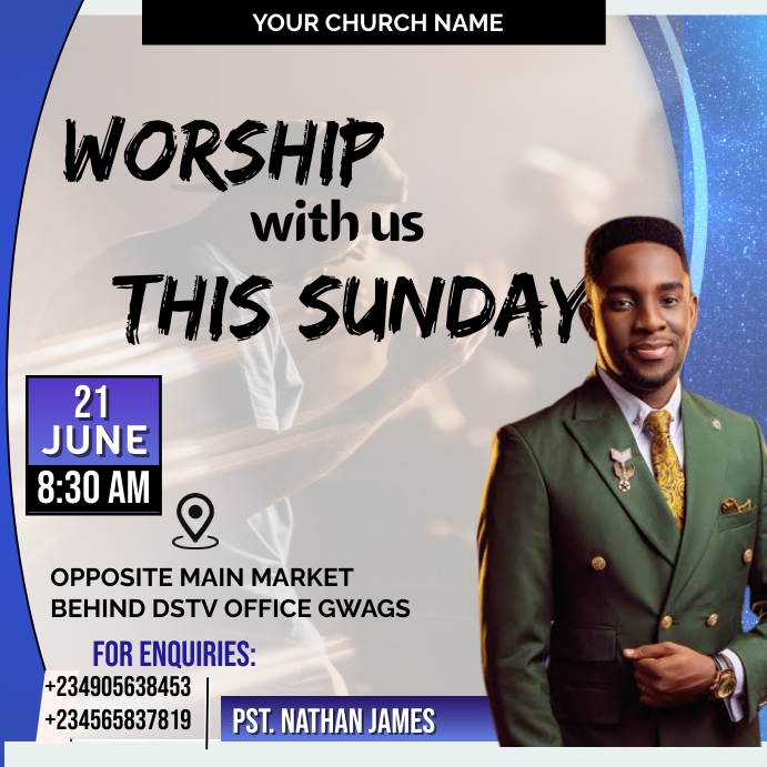 Church publication Template | PosterMyWall