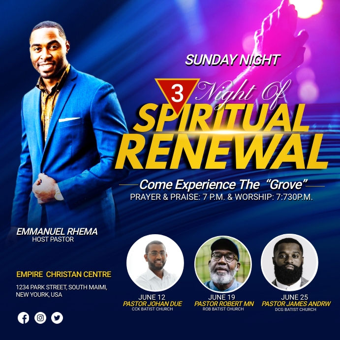 Copy of Church Renewal ad | PosterMyWall