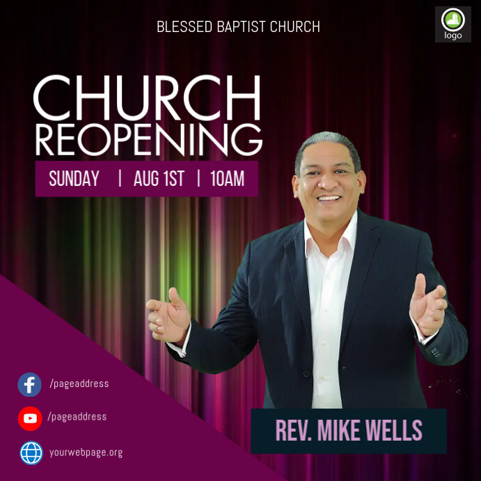 church reopening Template | PosterMyWall