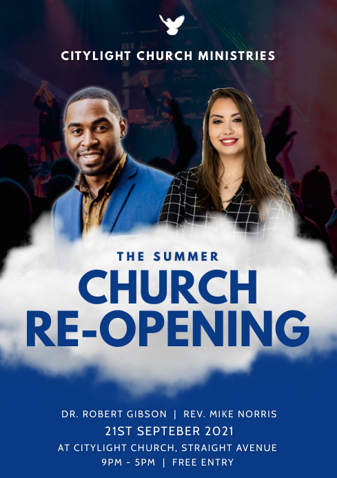 CHURCH REOPENING Template | PosterMyWall