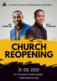 Church reopening sunday flyer template | PosterMyWall