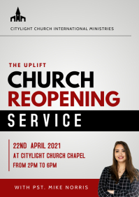 church reopening flyer template | PosterMyWall
