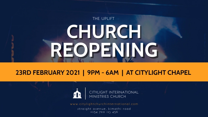 Copy of church REOPENING flyer | PosterMyWall