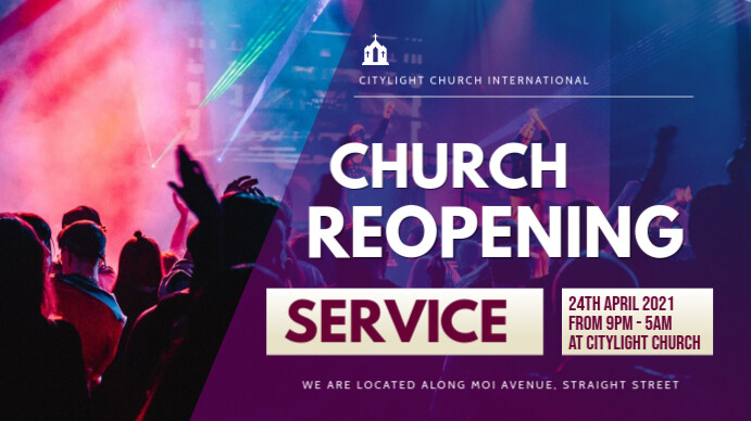 Copy of church reopening flyer | PosterMyWall