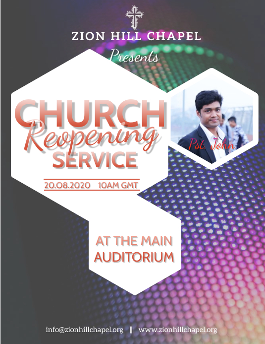 Church Reopening Flyer Template | PosterMyWall