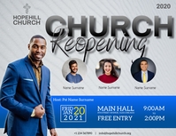 church reopening flyer Template | PosterMyWall