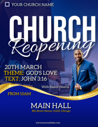 church reopening flyer Template | PosterMyWall