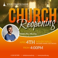 church reopening flyer Template | PosterMyWall