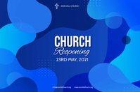 church reopening service flyer Template | PosterMyWall