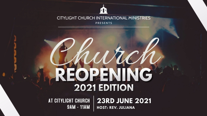 church reopening FLYER Template | PosterMyWall